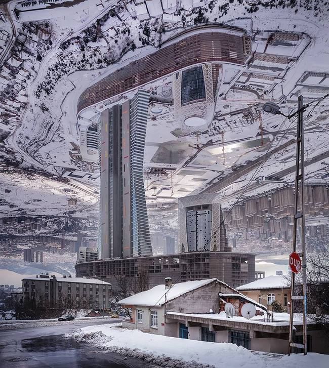 Artist creates real-life "Inception" style photography | News | Archinect