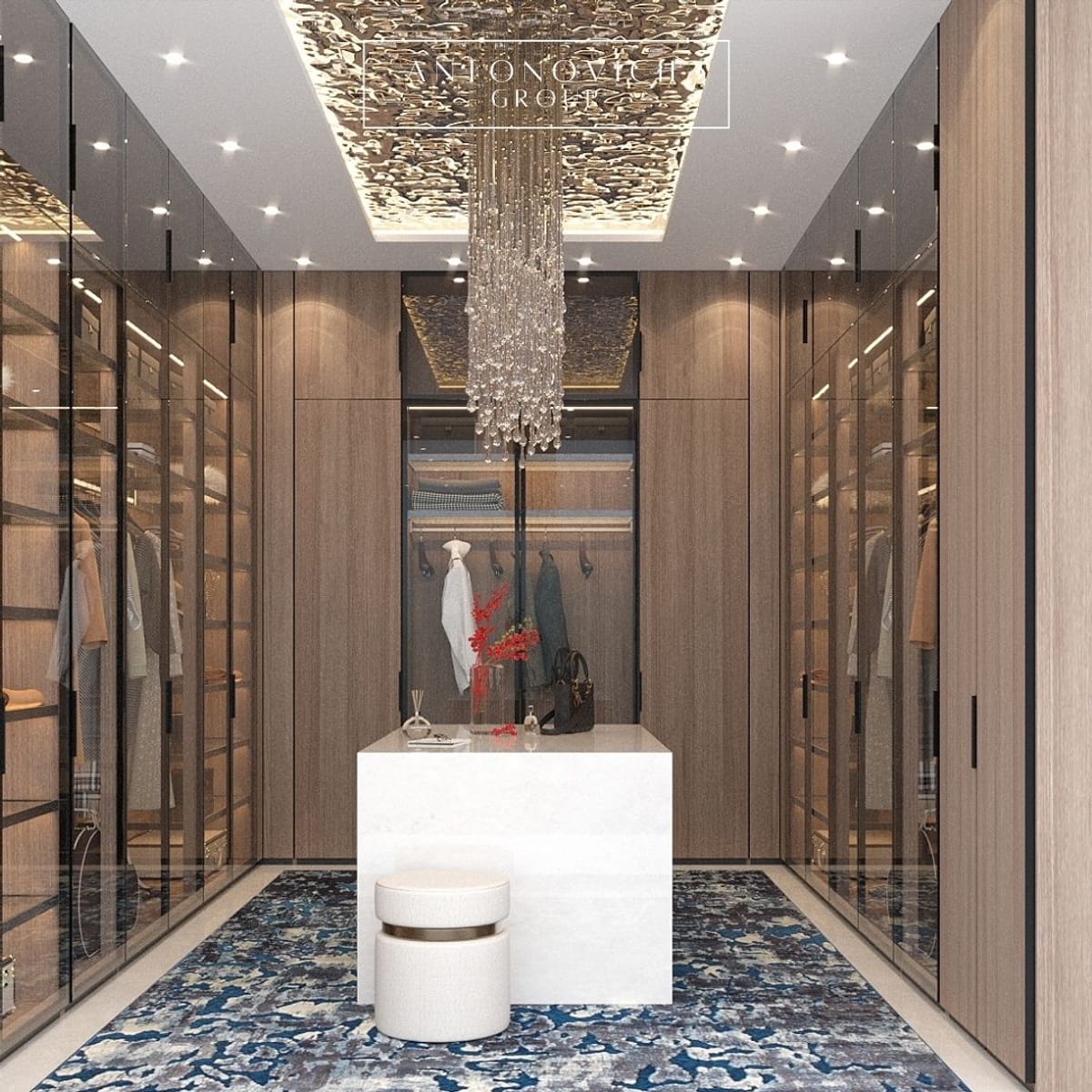 Tailored Elegance: Dressing Room Interior Design and Joinery Solution ...