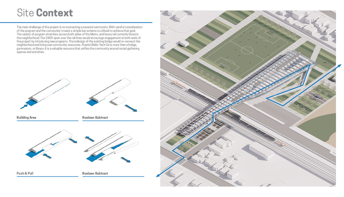 Puente Biblio-Tech-Ca | Jose Leon | Archinect