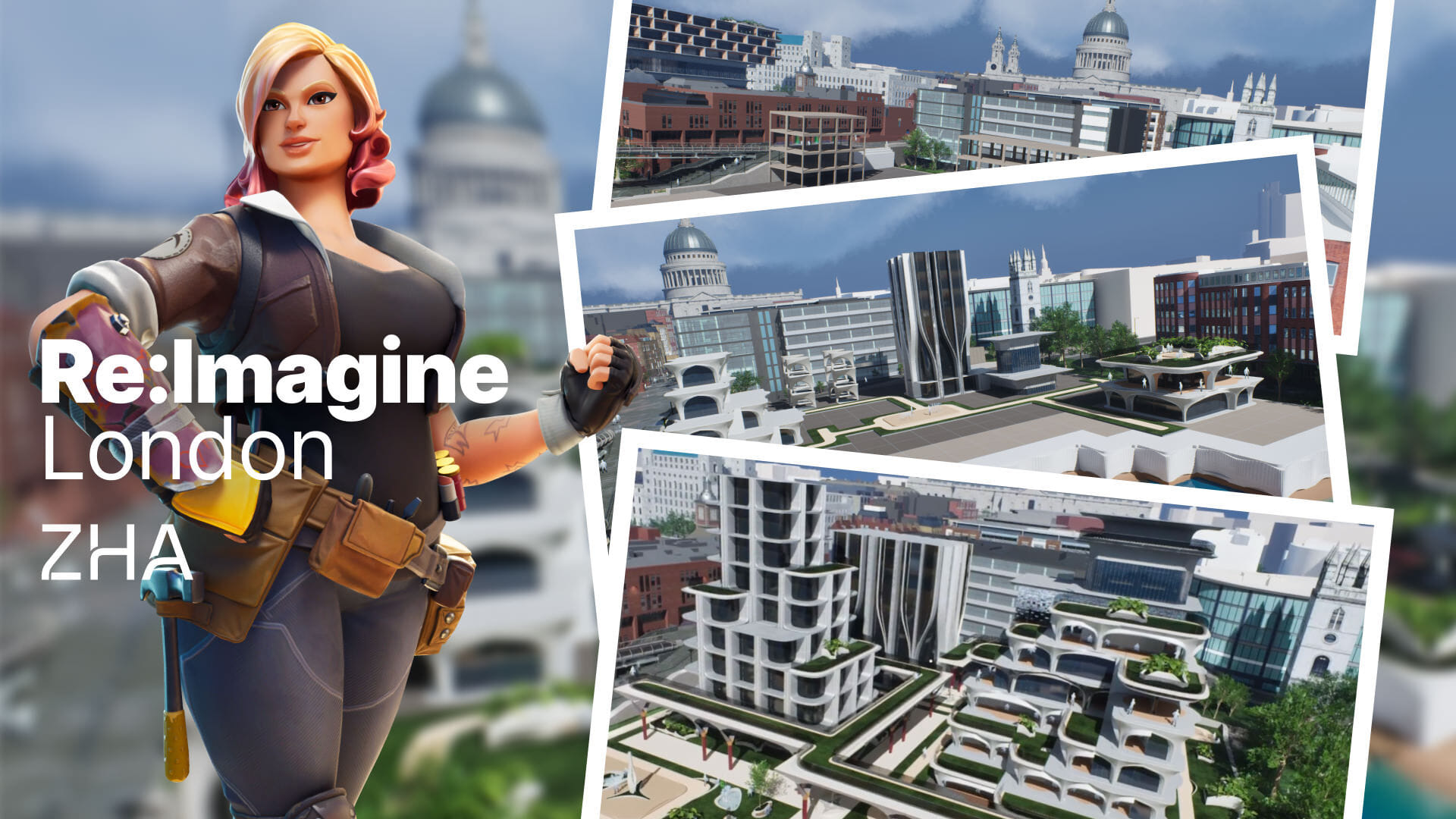Zaha Hadid Architects create Fornite experience for London with Epic ...