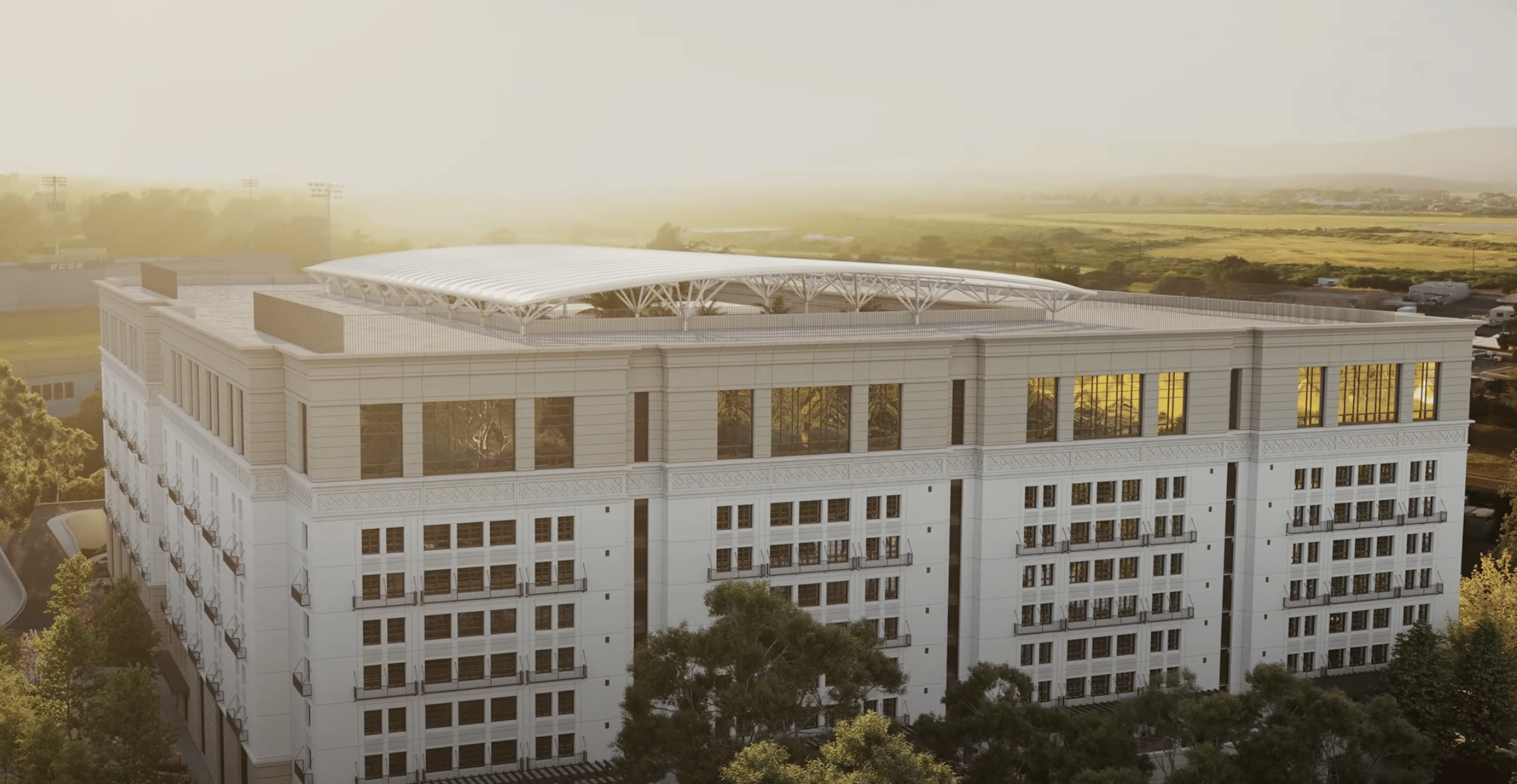 Updated Munger Hall images show two floors removed as controversial ...