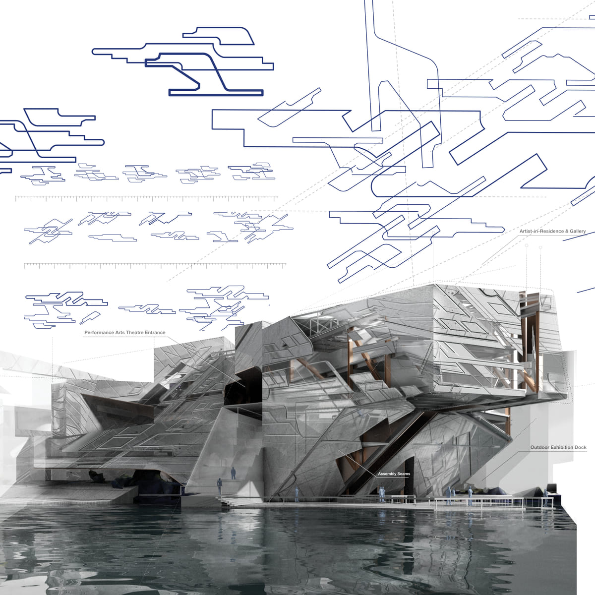 Navy Yard Fractured Assemblage | Ethan Ersan ilktan | Archinect