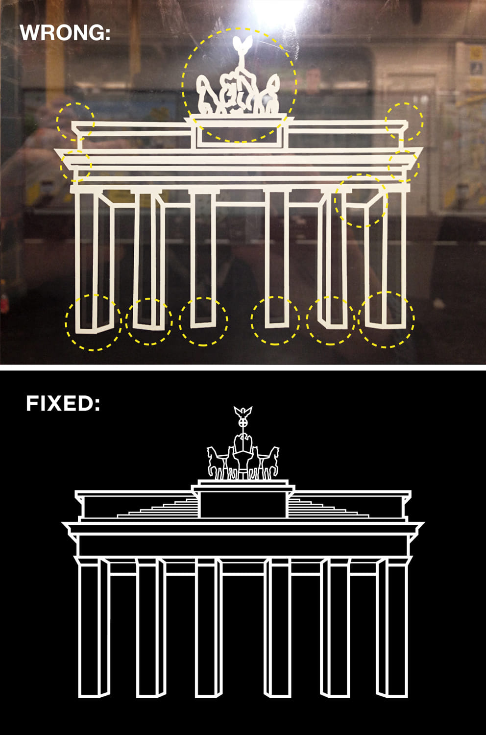 The guerrilla designers fixing an iconic, but hideous, symbol of Berlin ...