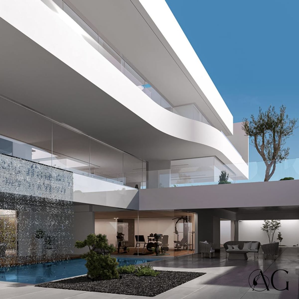 Futuristic Landscape Design Solutions | Luxury Antonovich Design ...