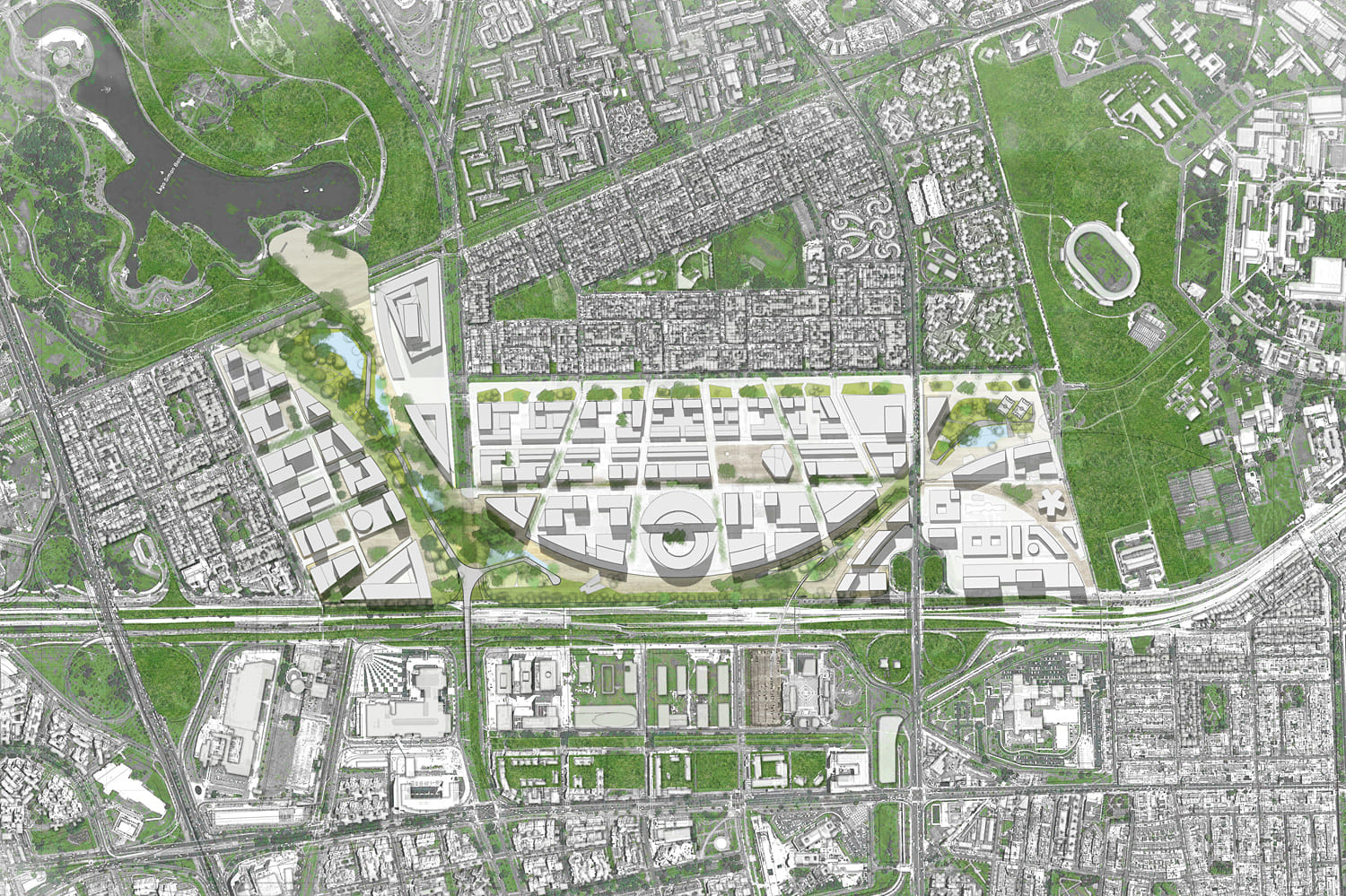 OMA's Masterplan Chosen for New Bogotá Civic Center | Gallery | Archinect