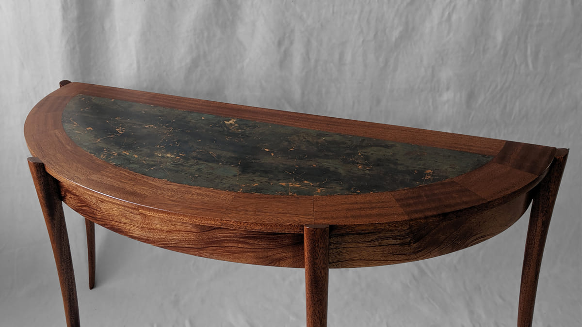 Semi-Elliptical Hall Table | Brian Benham | Archinect