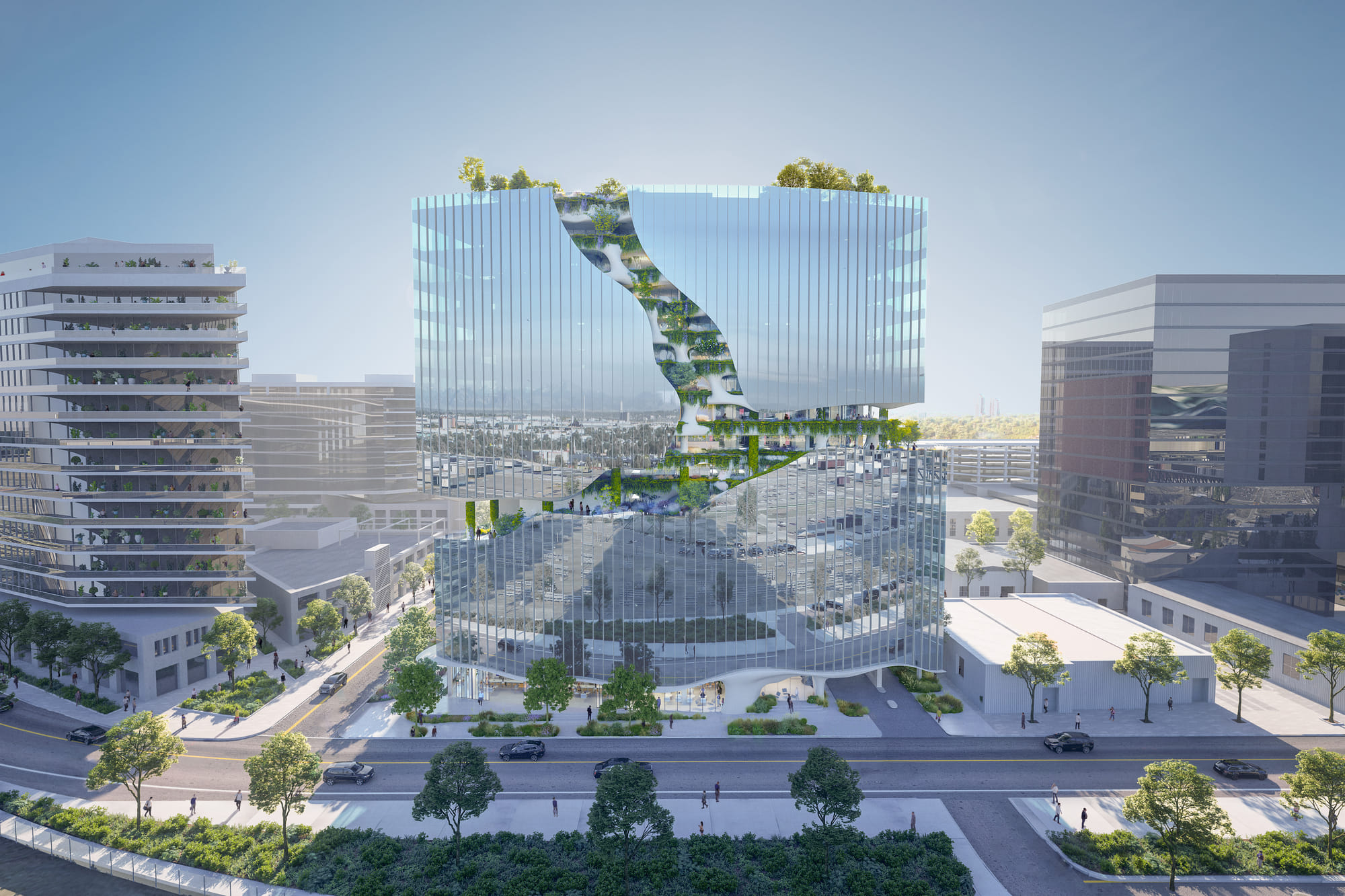 MAD Architects breaks ground on its ripped-open first North American ...