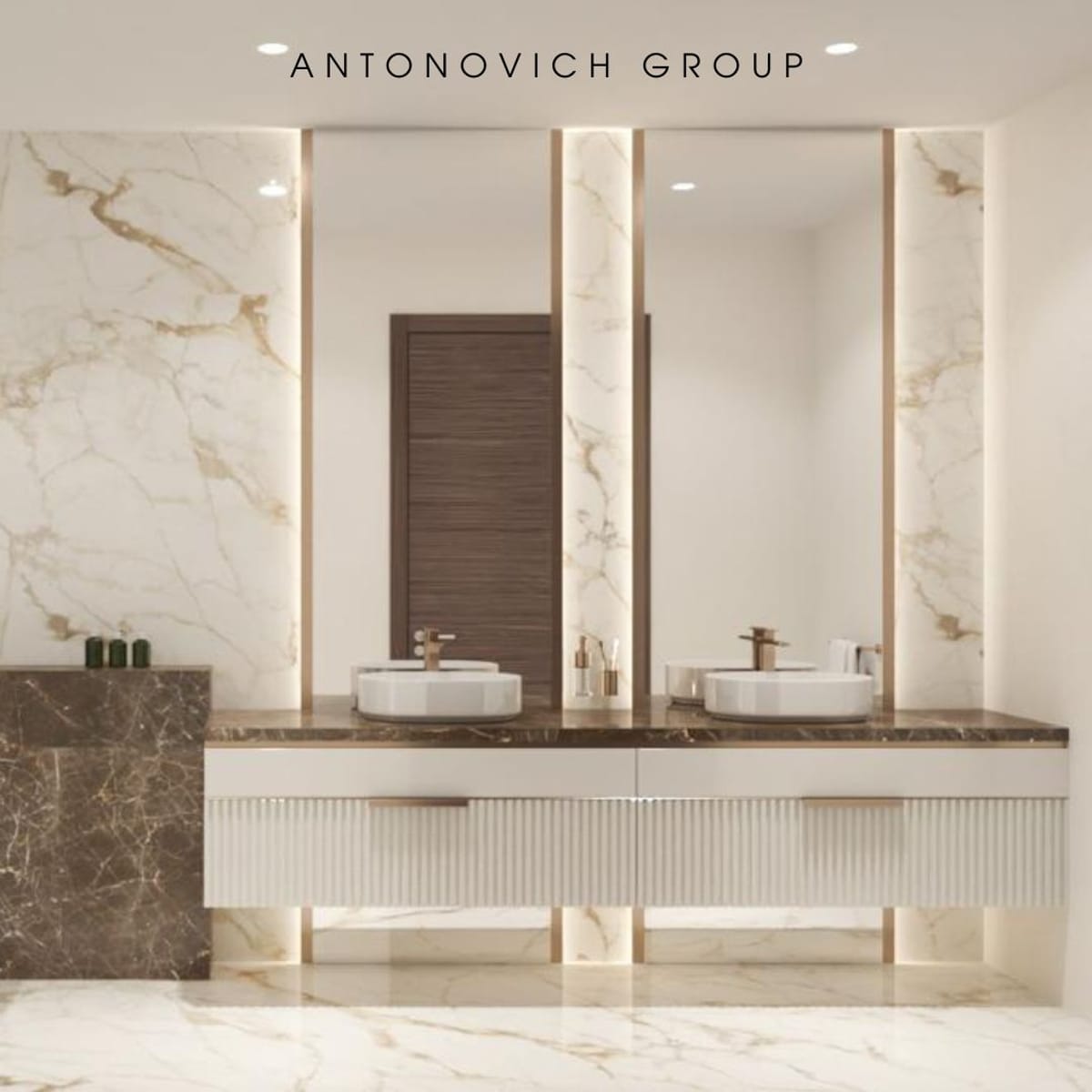 Serenity Redefined: Antonovich Group's Modern Bathroom Interior Design | Luxury Antonovich ...