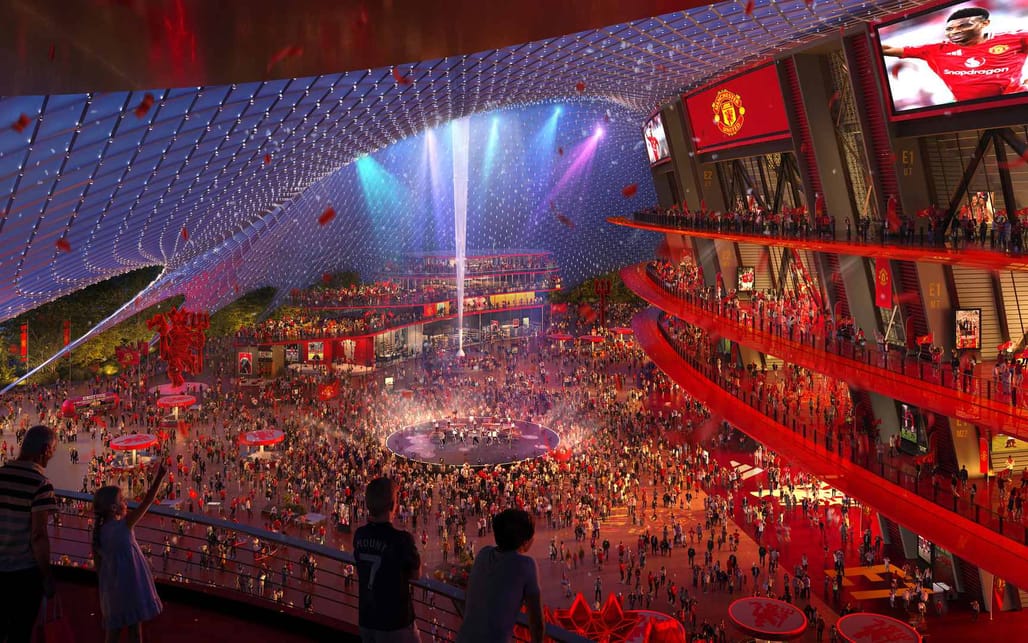 Norman Foster's new Manchester United stadium district design revealed ...