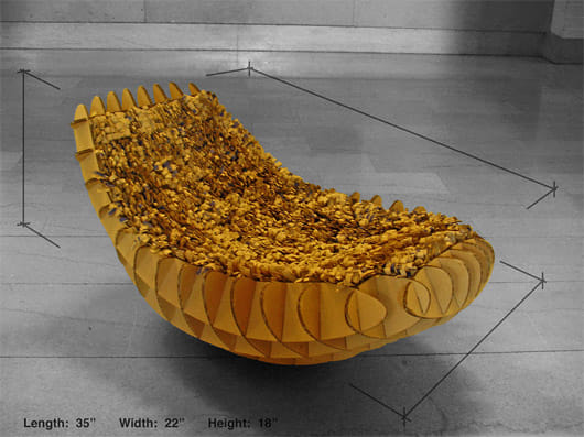 Finalists of Cardboard Chair Design Student Competition Unveiled