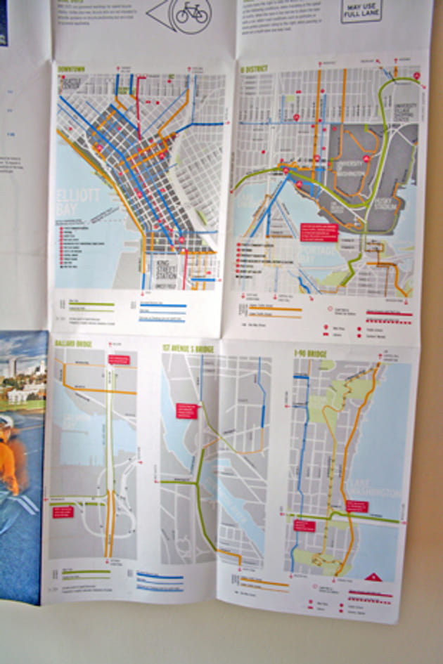 Seattle Bicycling Guide Map | Erin Williams | Archinect