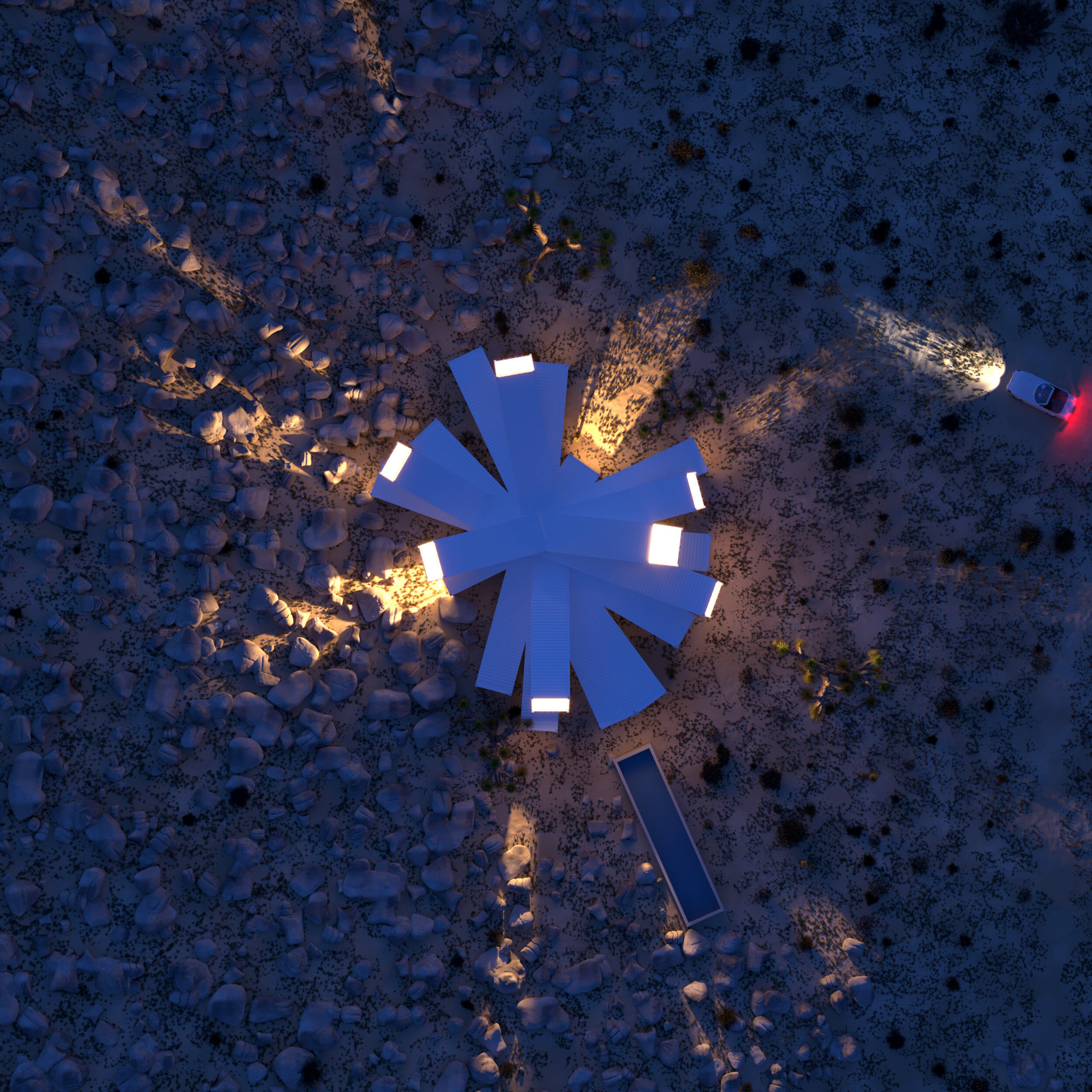 Iconic Joshua Tree "starburst" shipping container home is officially on ...