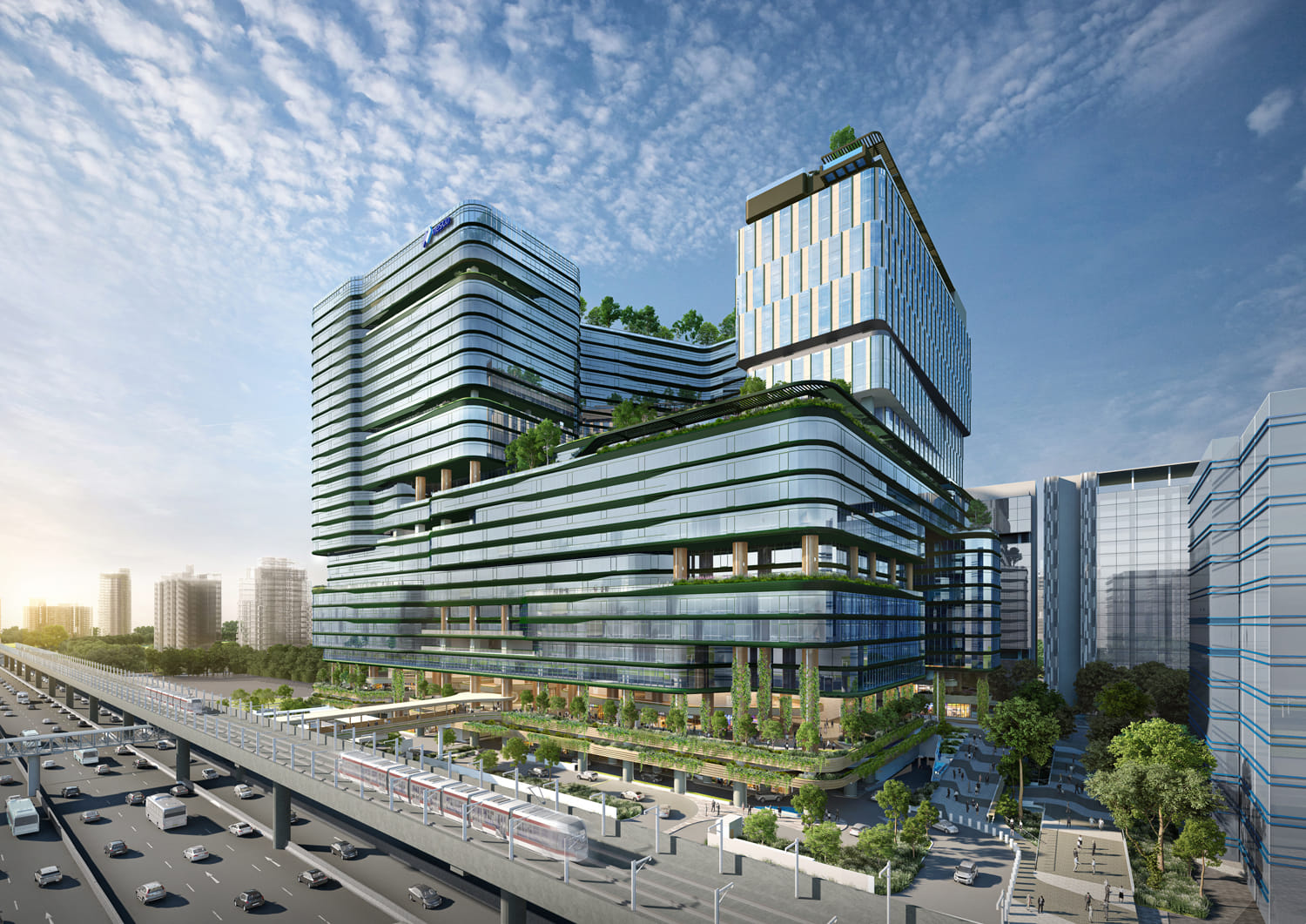 NESCO Centre Building II - An Urban Campus | Aedas | Archinect