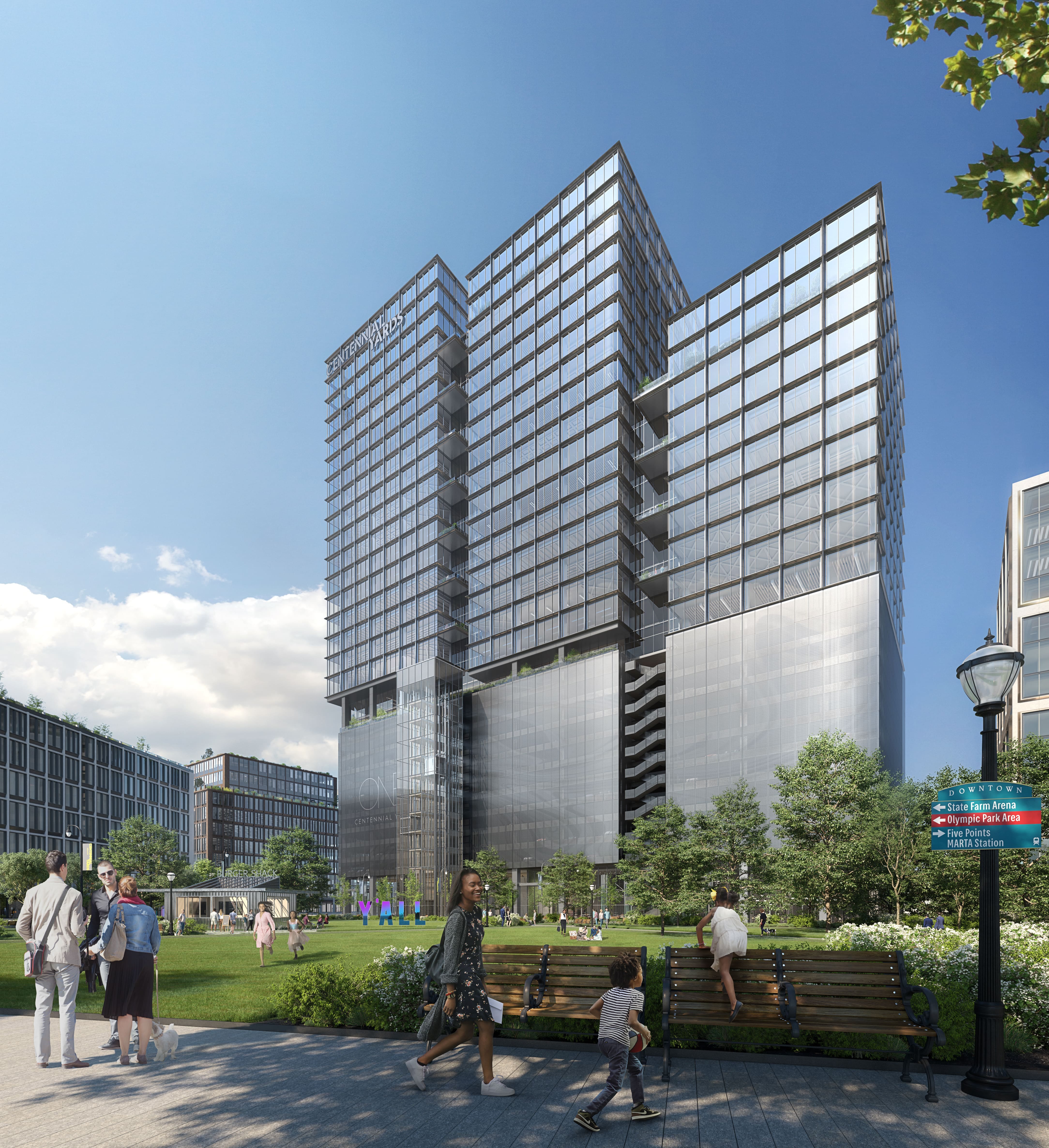 SOM unveils design for first tower at Atlanta's Centennial Yards ...