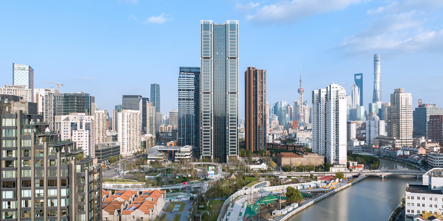 Foster + Partners completes landmark 42-story office tower in Shanghai ...
