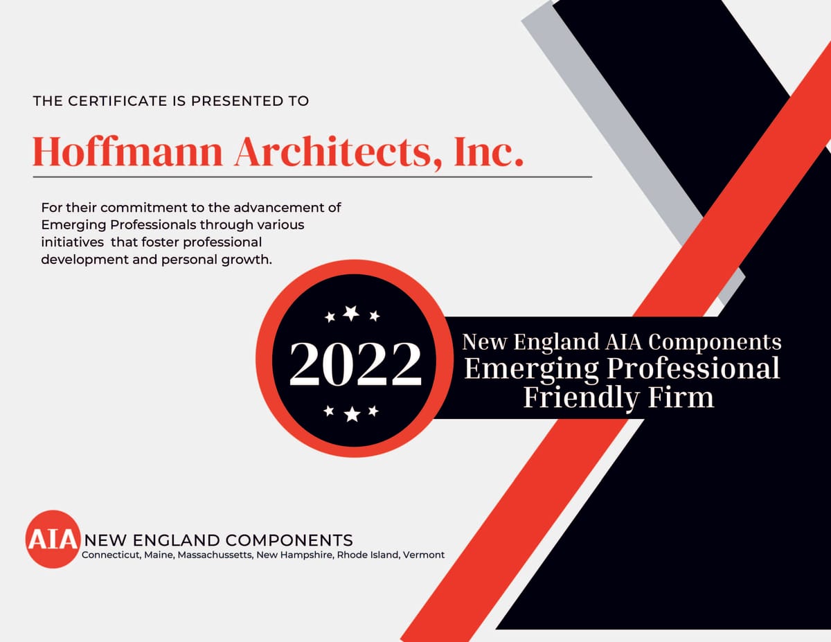 Hoffmann Architects Wins AIA New England Emerging Professional Friendly Firm Award | Hoffmann ...
