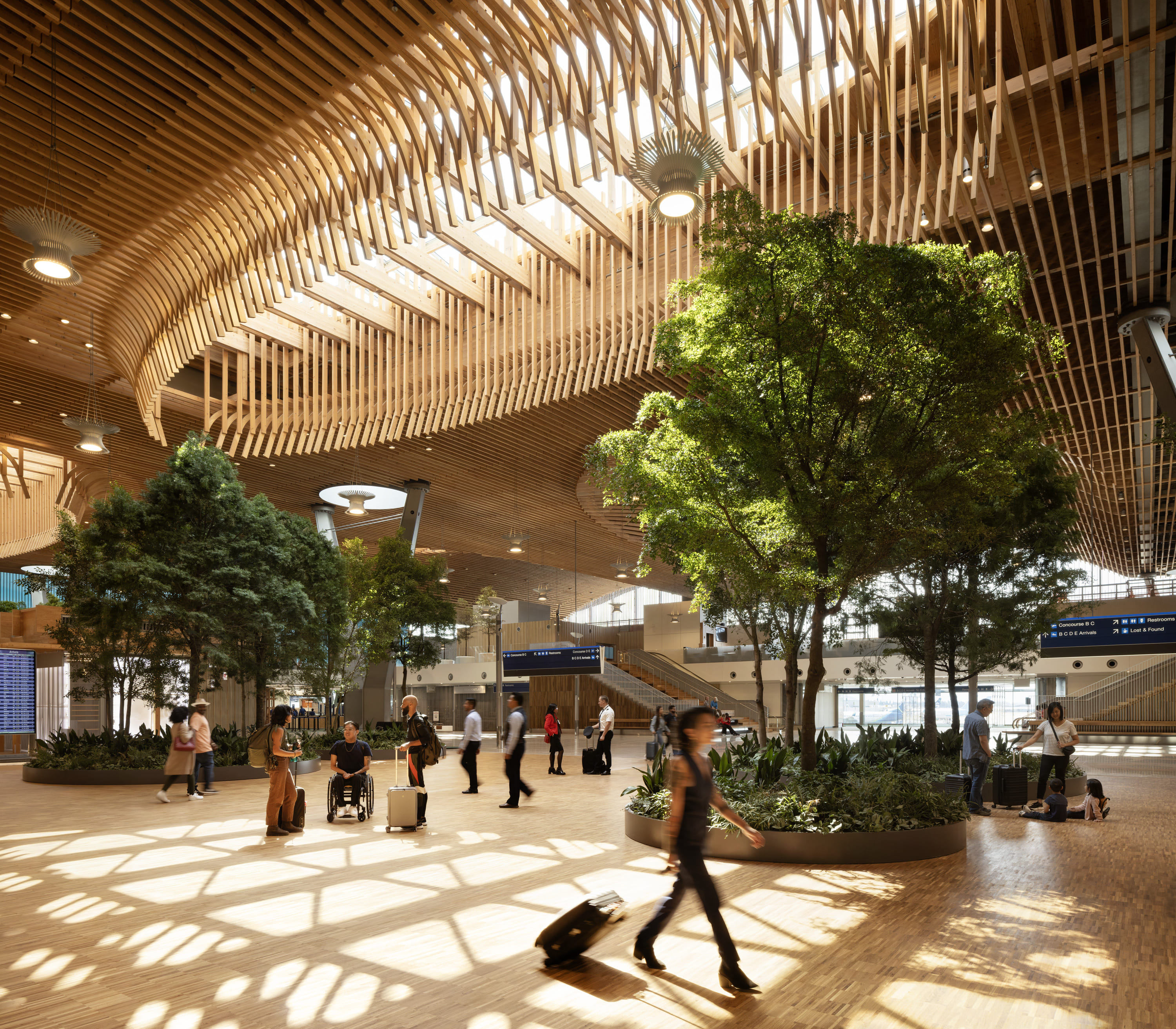 ZGF's groundbreaking mass timber airport terminal design debuts in ...