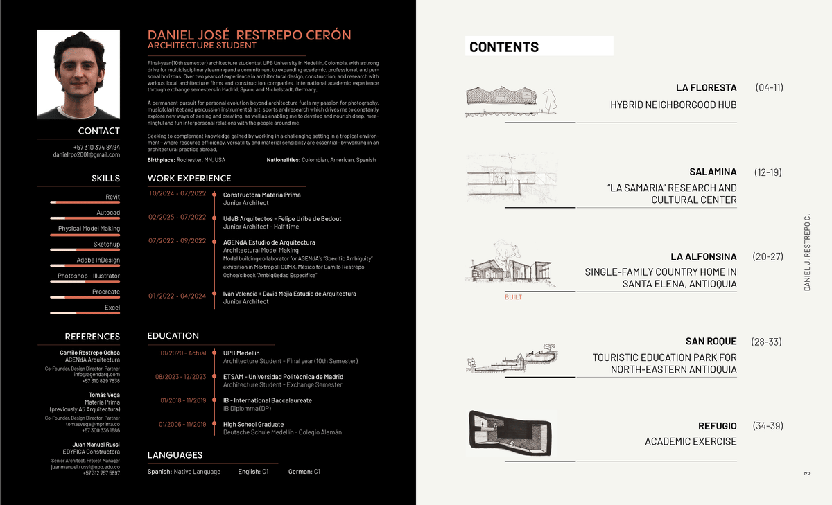 Architectural Portfolio - Daniel Restrepo | Daniel Restrepo | Archinect