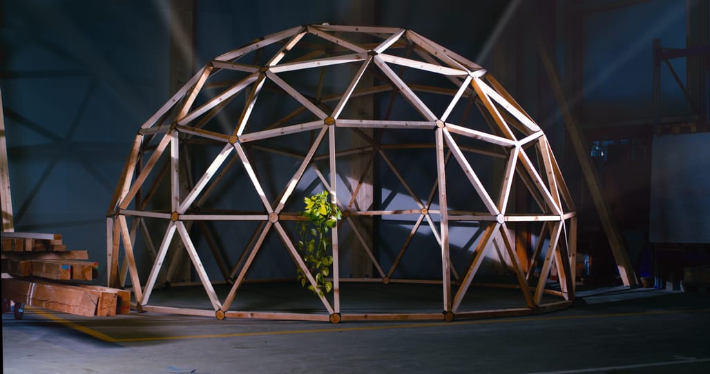 ETH Zurich students construct timber dome entirely from waste materials ...