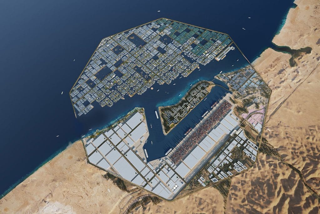 NEOM announces plans for new man-made island development called Oxagon ...
