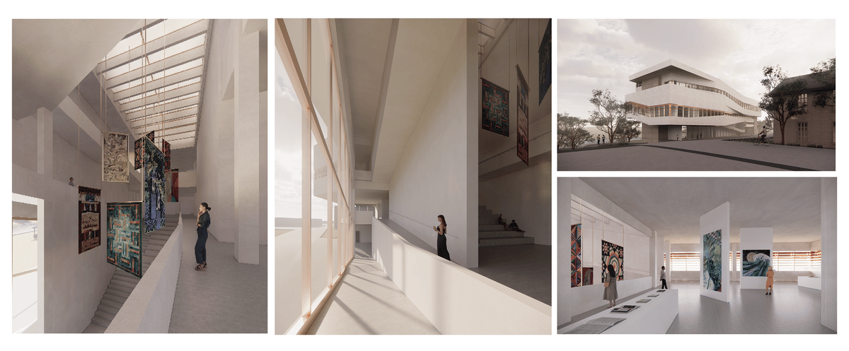 The Thread - Museum of American Quilt | Weiwei Lei | Archinect