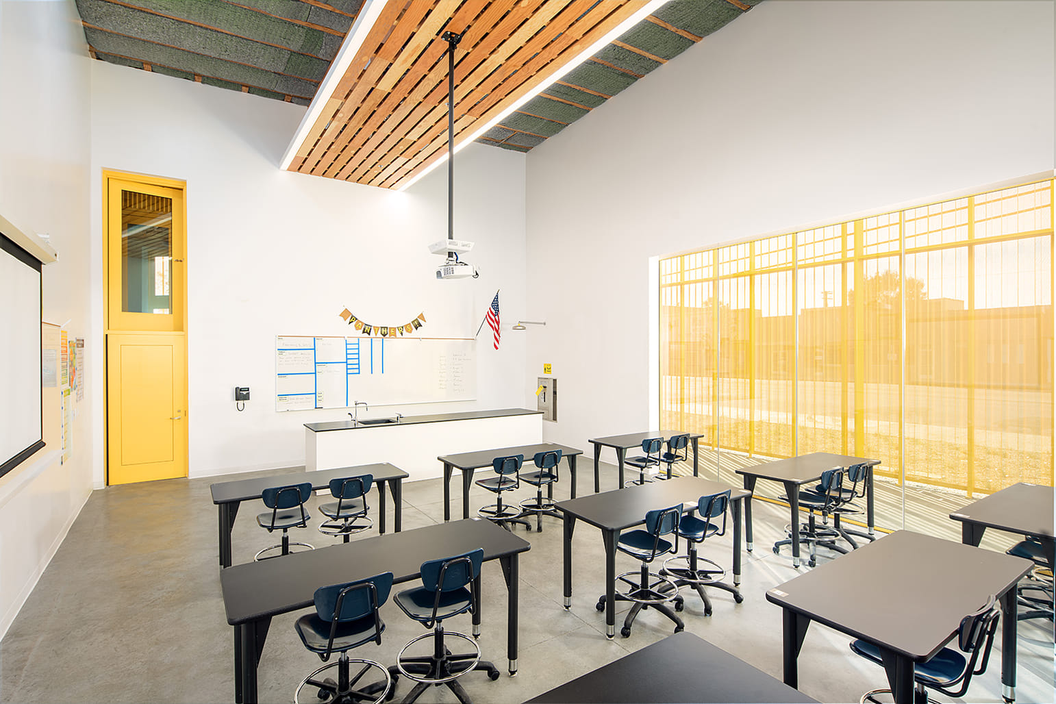 Brooks + Scarpa completes bright yellow campus building for South Los ...