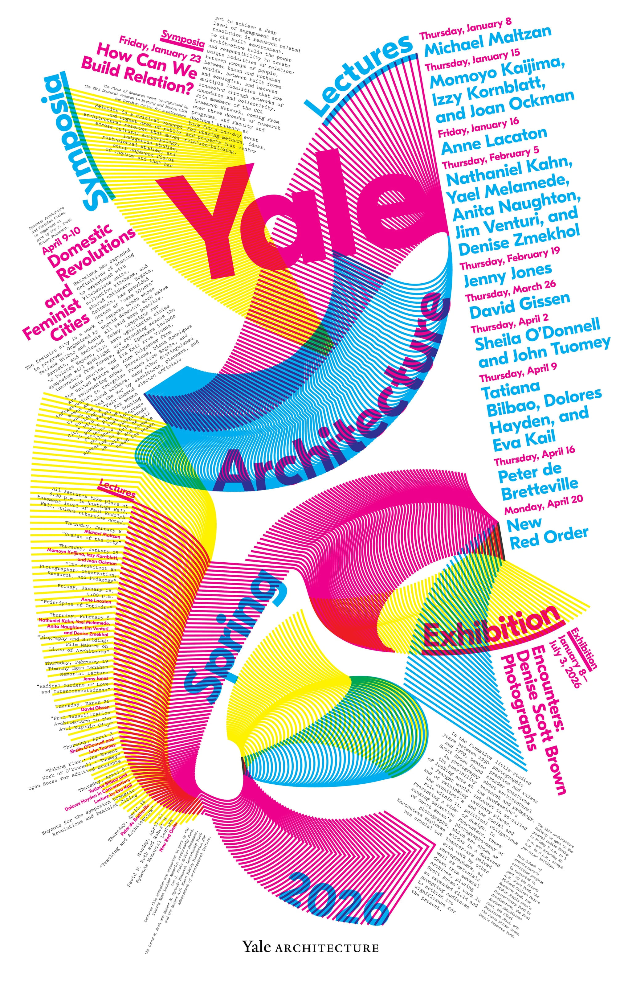 Get Lectured: Yale University, Spring '26 | News | Archinect