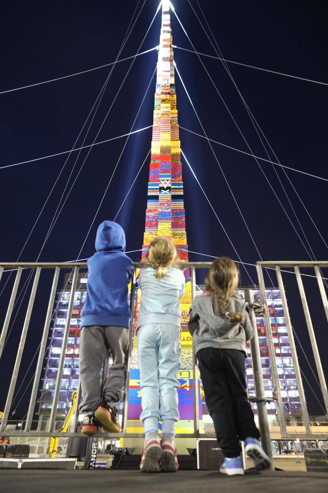 World's tallest (mostly) Lego tower built in memory of eight-year-old ...