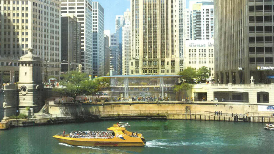 Prairie futurism: designs revealed for the new Chicago Apple store ...