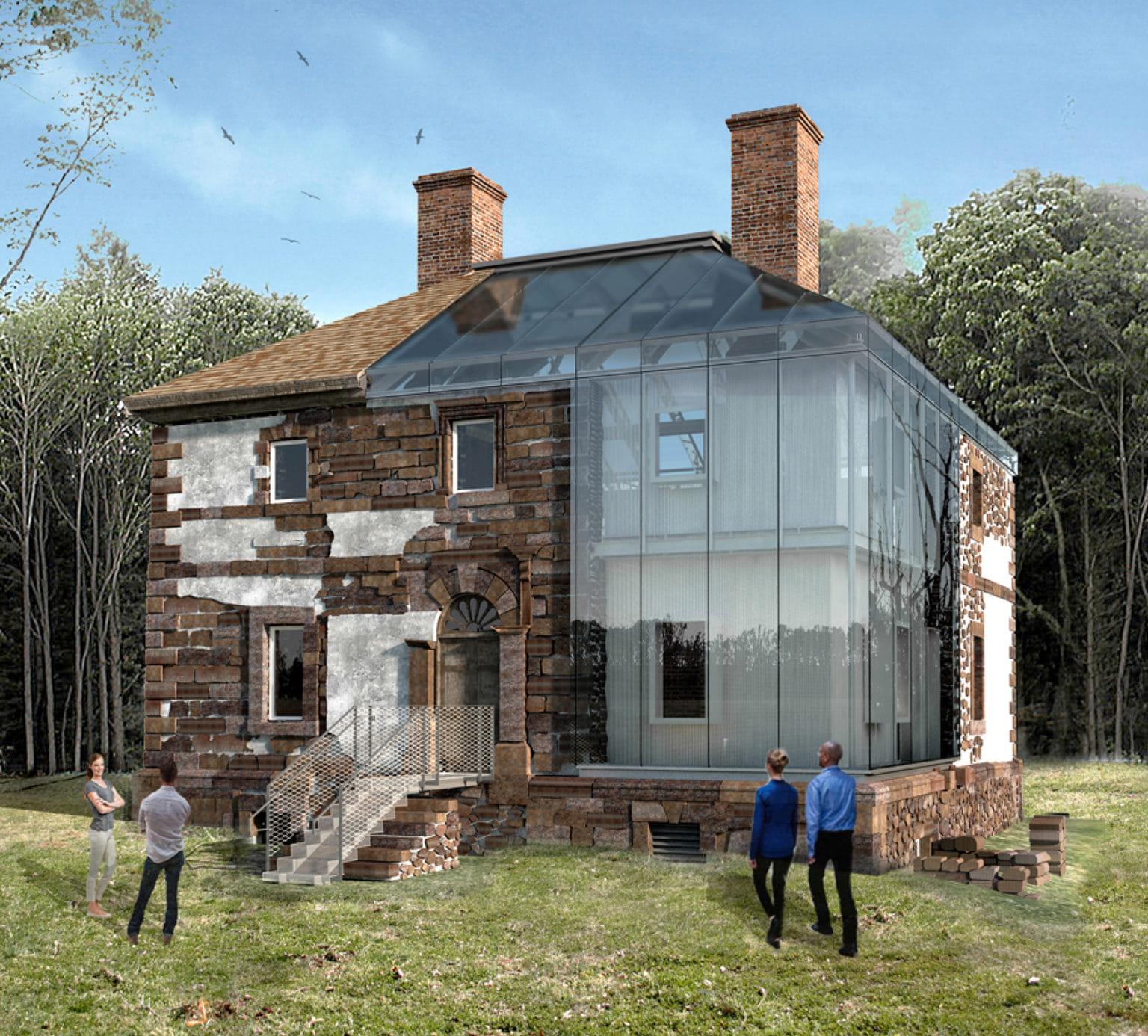 "The Glass House Project" begins construction at the Menokin Foundation ...