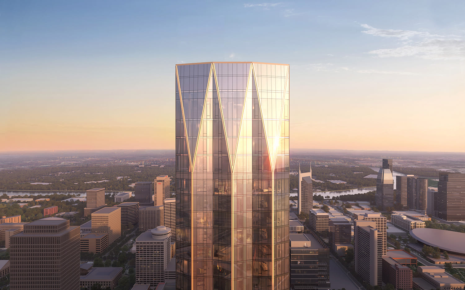 Goettsch Partners unveils renderings of Nashville's tallest tower ...