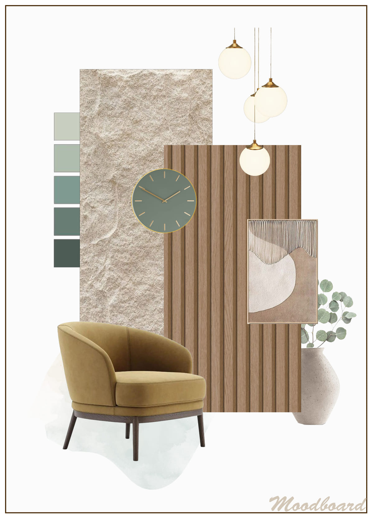 Mood Boards Design for a living room concept | Ryma Chabane | Archinect