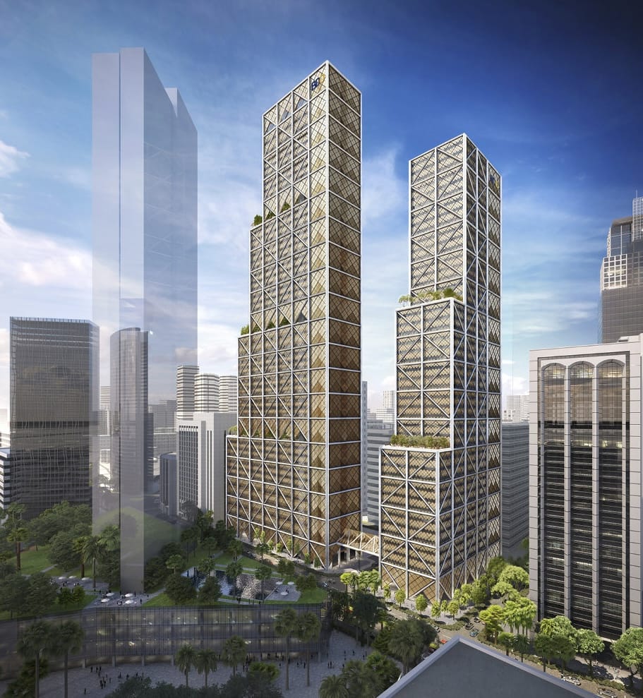 Foster + Partners begins construction of stepping Manila towers | News ...