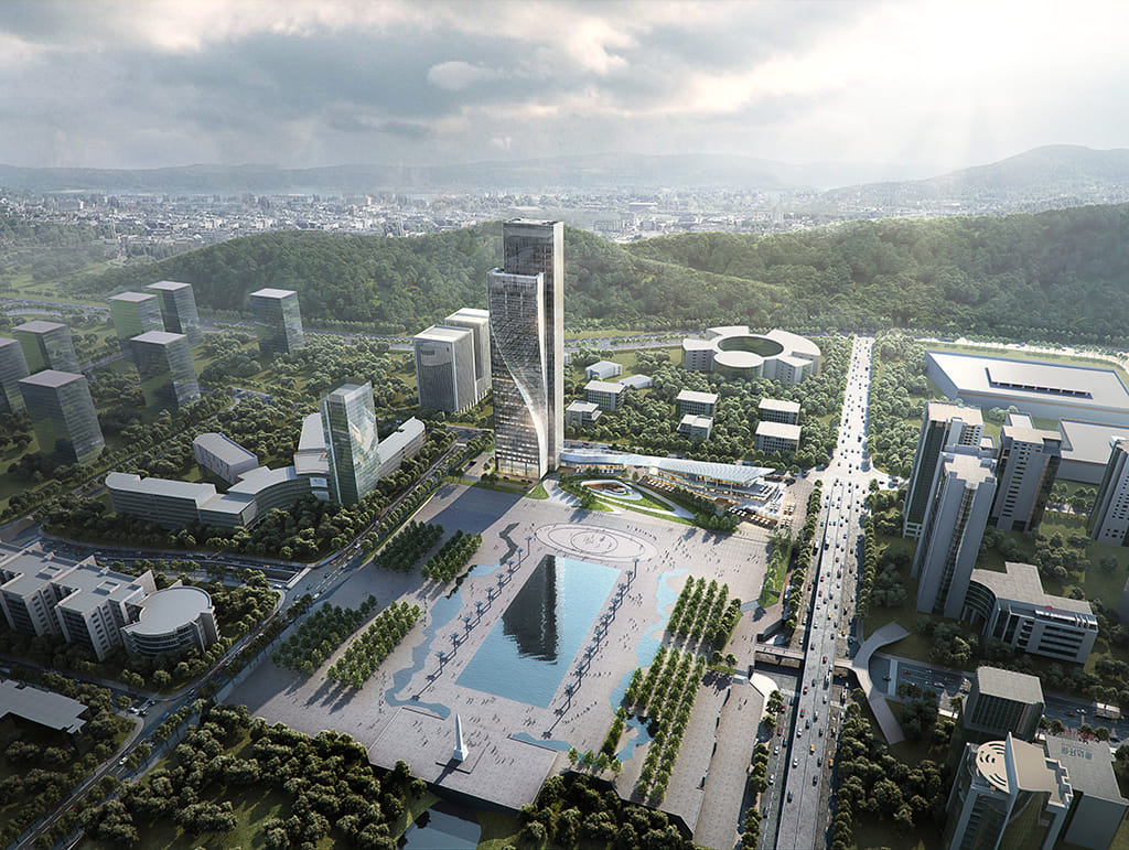 World-class Twisting Tower Glows in Ballet of Light | Aedas | Archinect