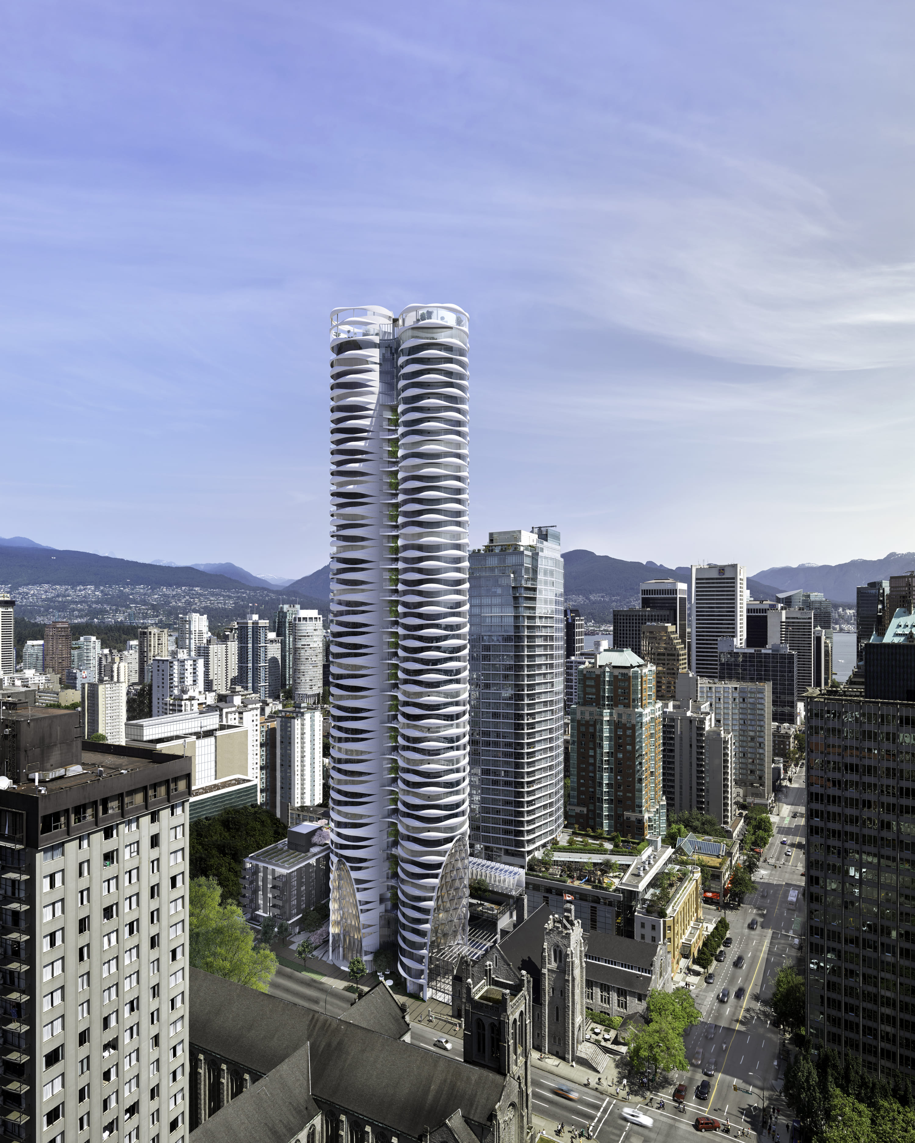 Revery Architecture's new Butterfly Tower appears on the Vancouver ...
