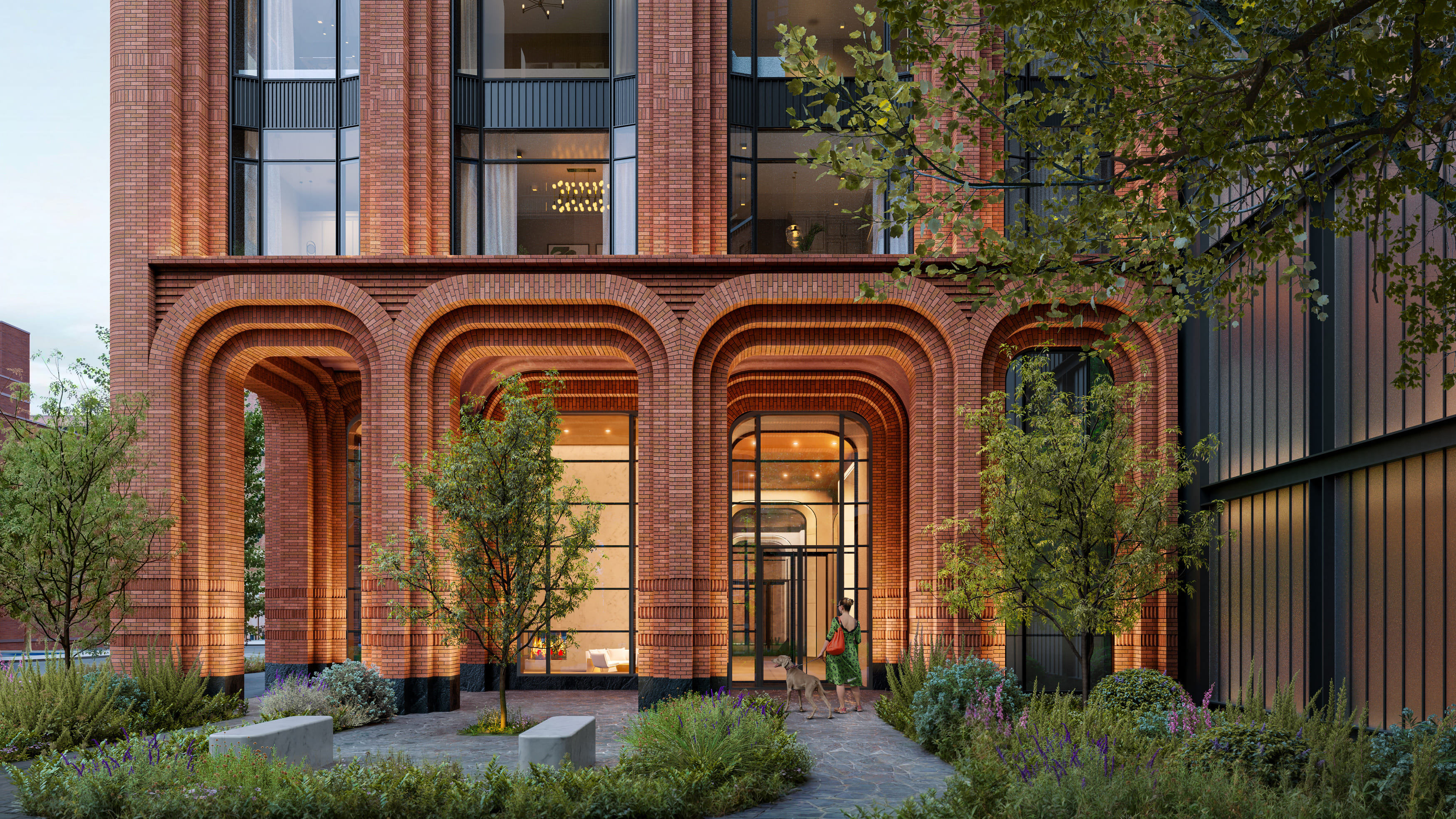 Brick arched facades define KPF’s proposed Chicago residential tower ...
