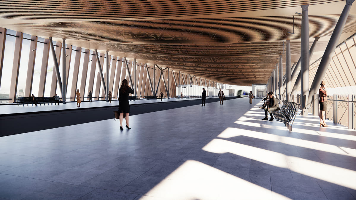 Rail Baltica: Riga HSR Station | One Works | Archinect