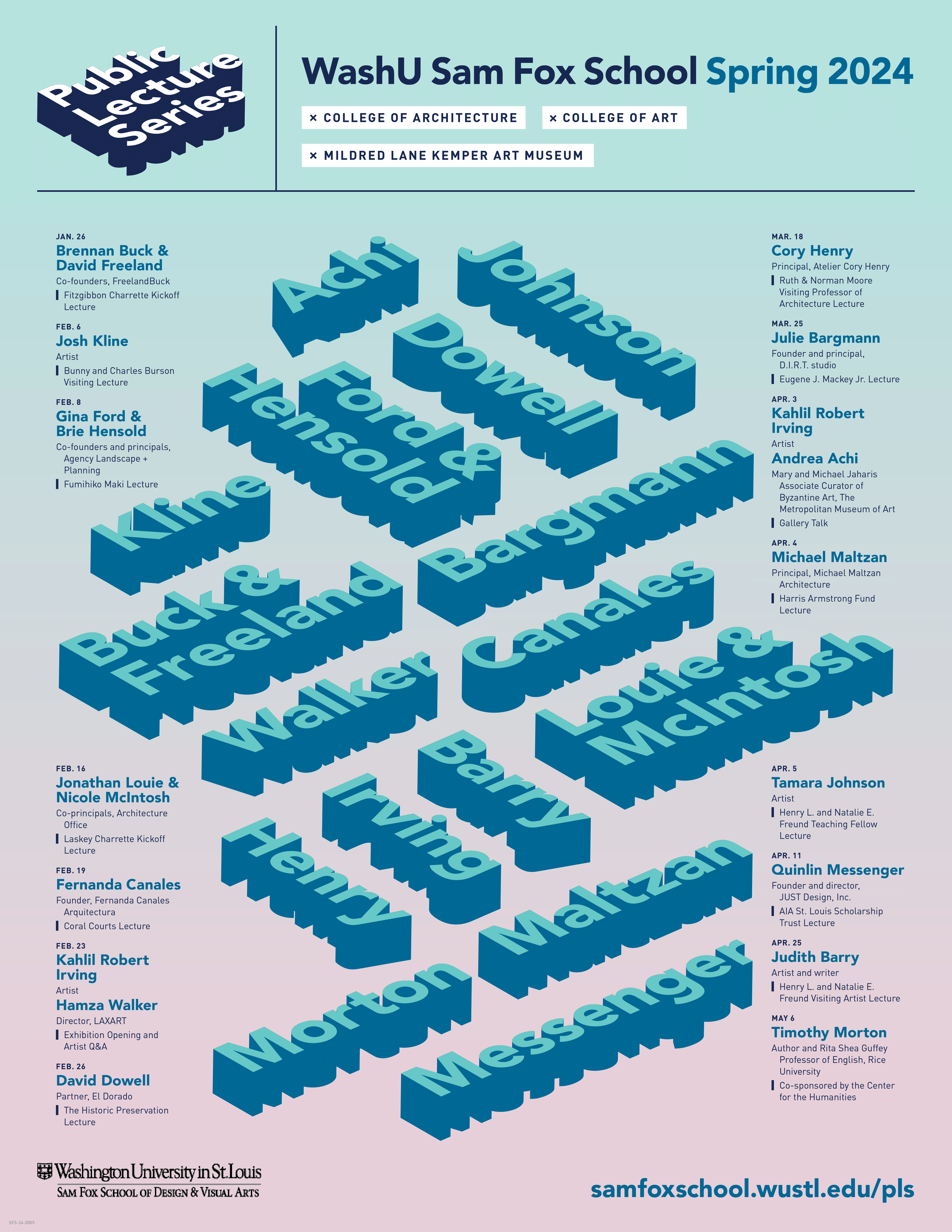 Get Lectured: Washington University in St. Louis, Spring '24 | News ...
