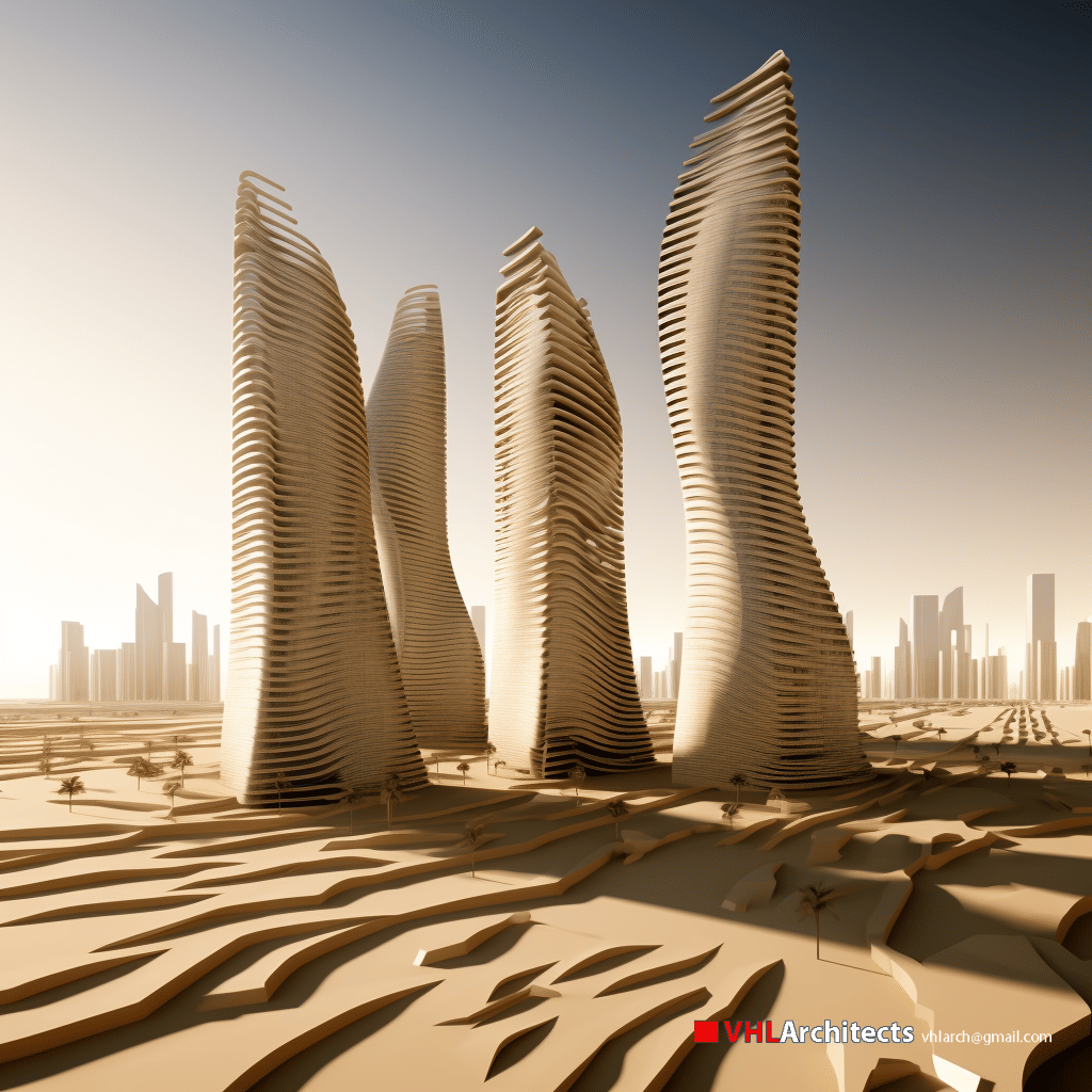 Futuristic city in the Saudi Arabian desert by VHLArchitecs | Vo Huu ...