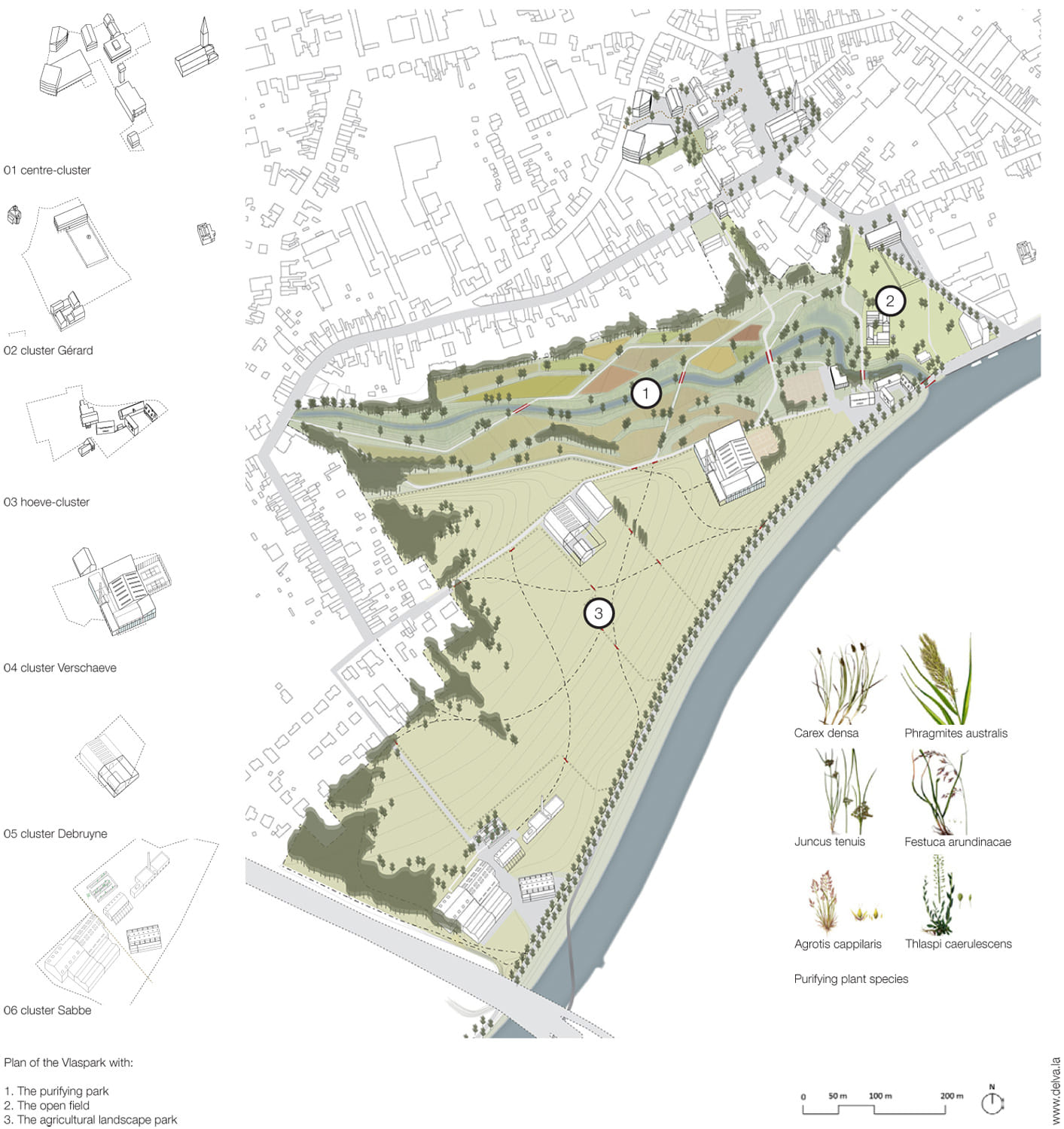 DELVA Landscape Architects and plusofficearchitects designs Vlaspark ...
