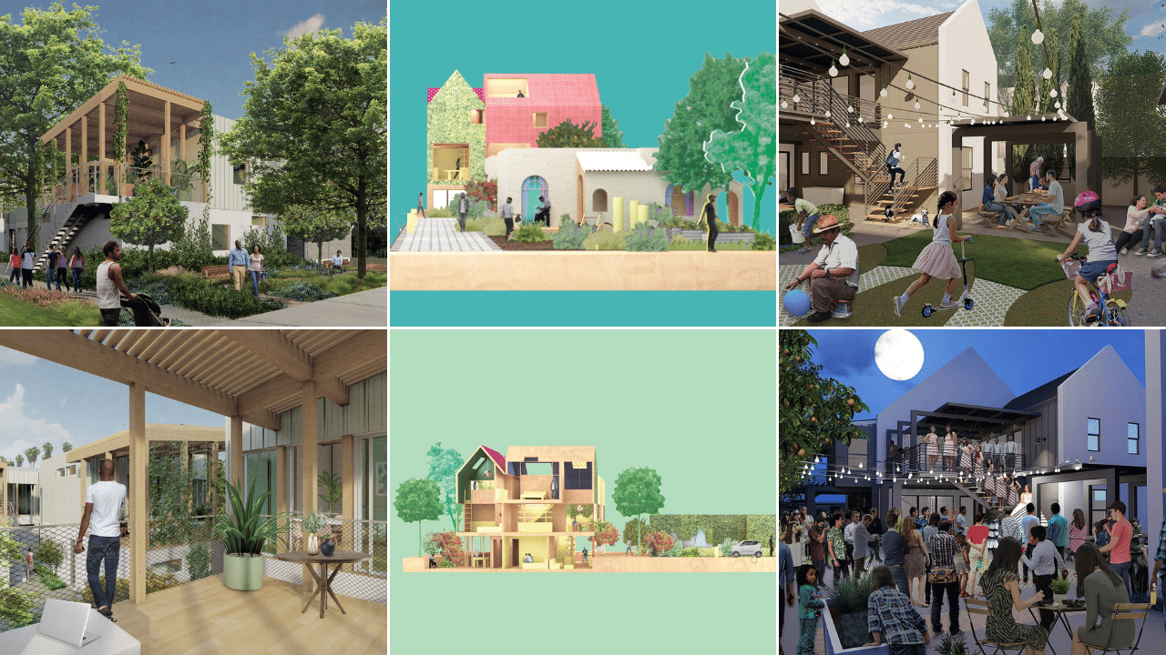 Winning designs for the City of LA's Low-Rise Design Challenge explore ...