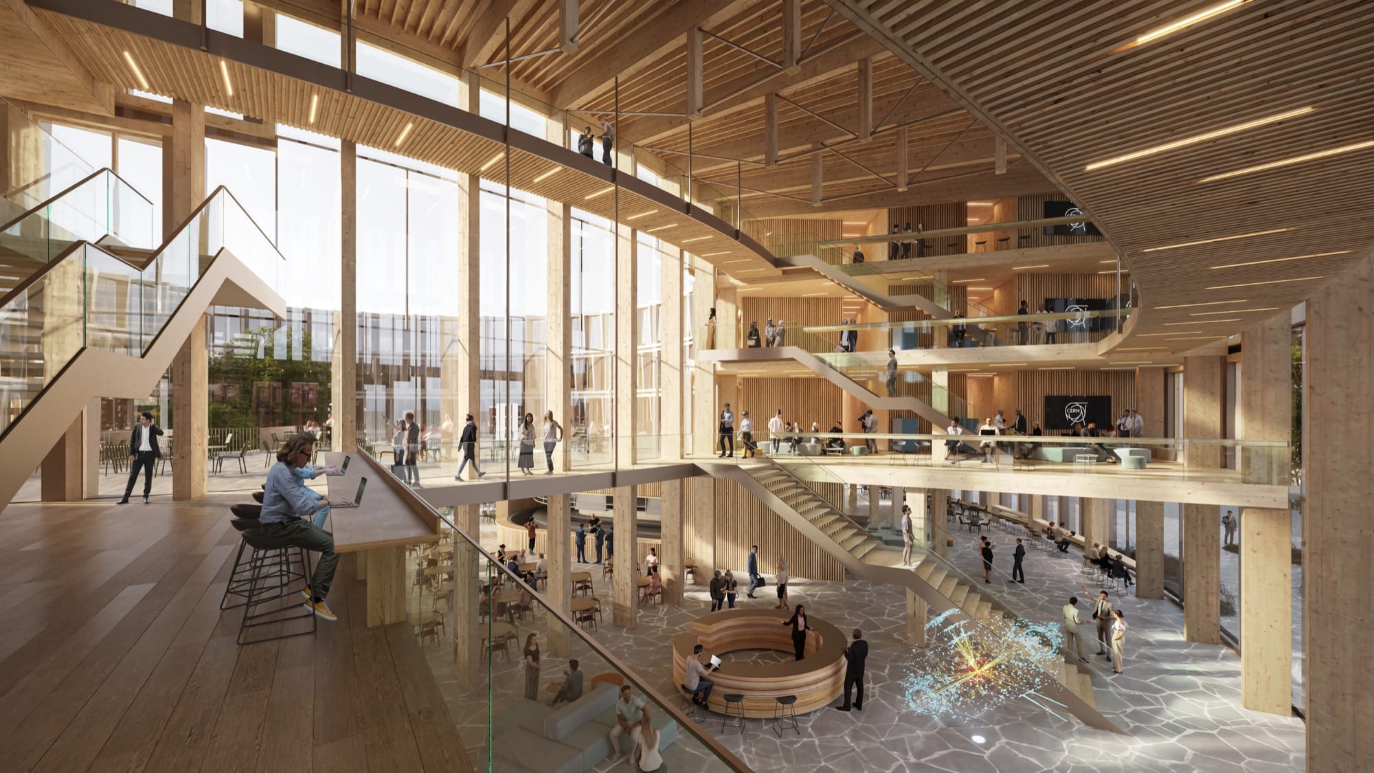 Henning Larsen wins competition for CERN circular timber campus building
