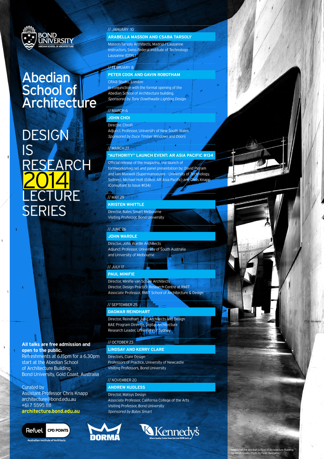 Get Lectured: Bond University, Abedian School of Architecture '14 ...