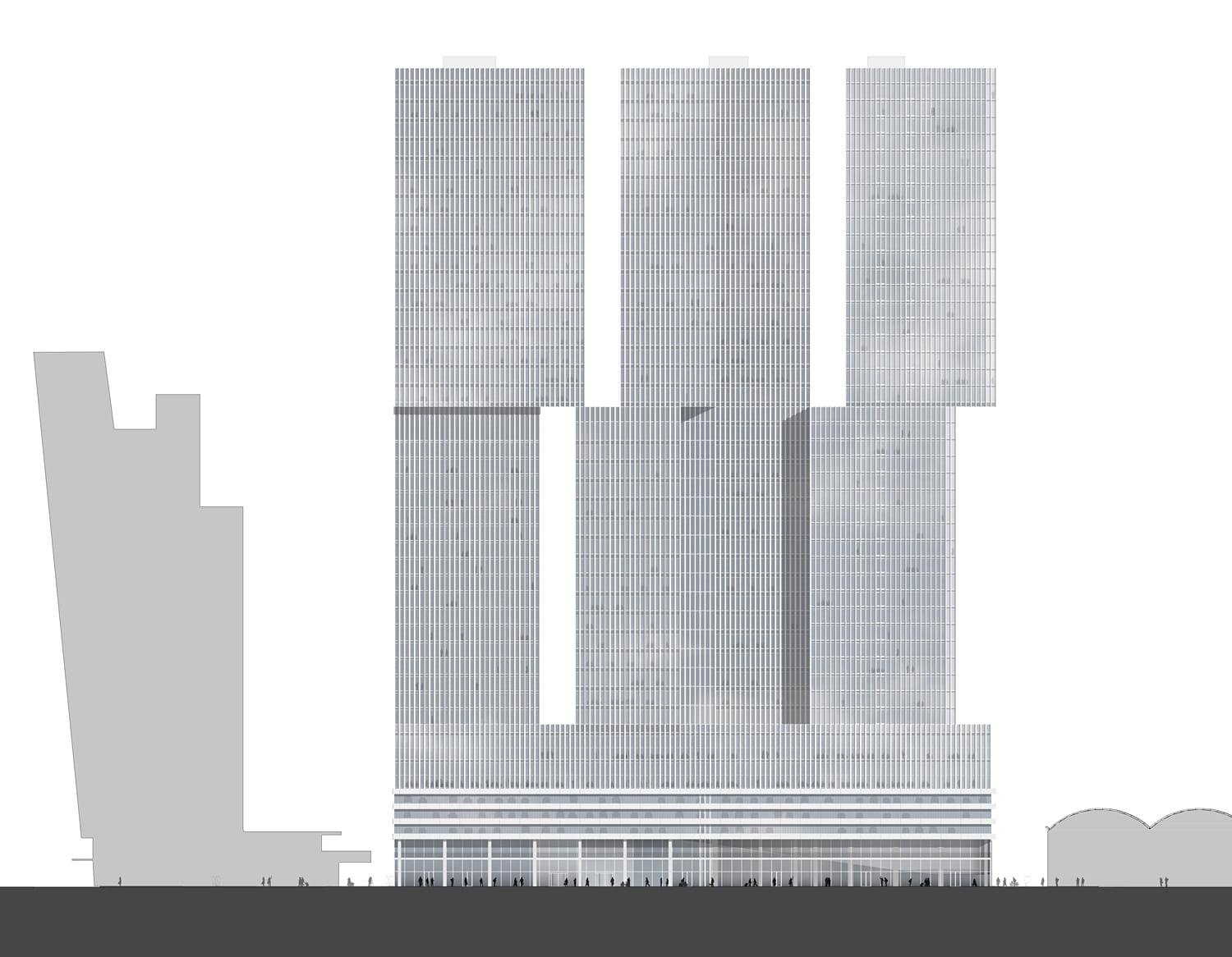 OMA completes De Rotterdam “Vertical City” Tower | Gallery | Archinect