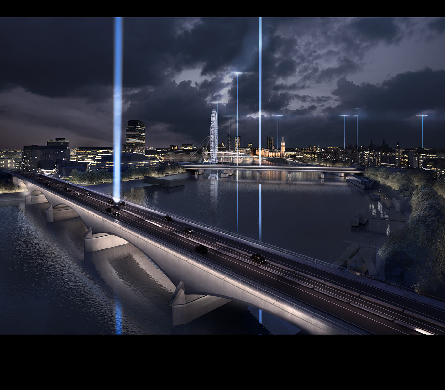 Shortlisted “Illuminated River” lighting scheme proposals unveiled
