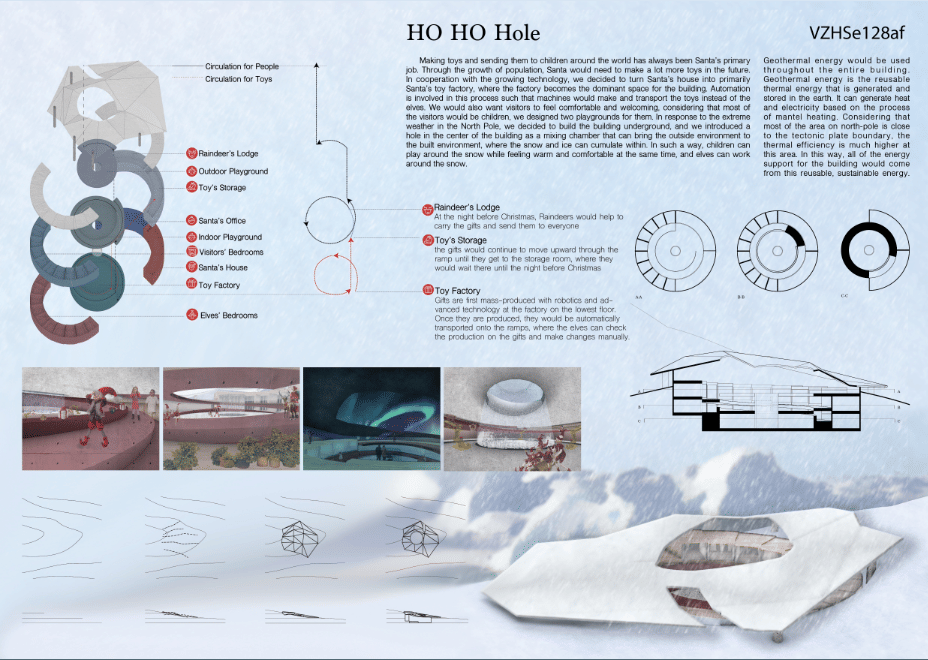 Santa Claus gets a residential upgrade in the House of Santa design ...