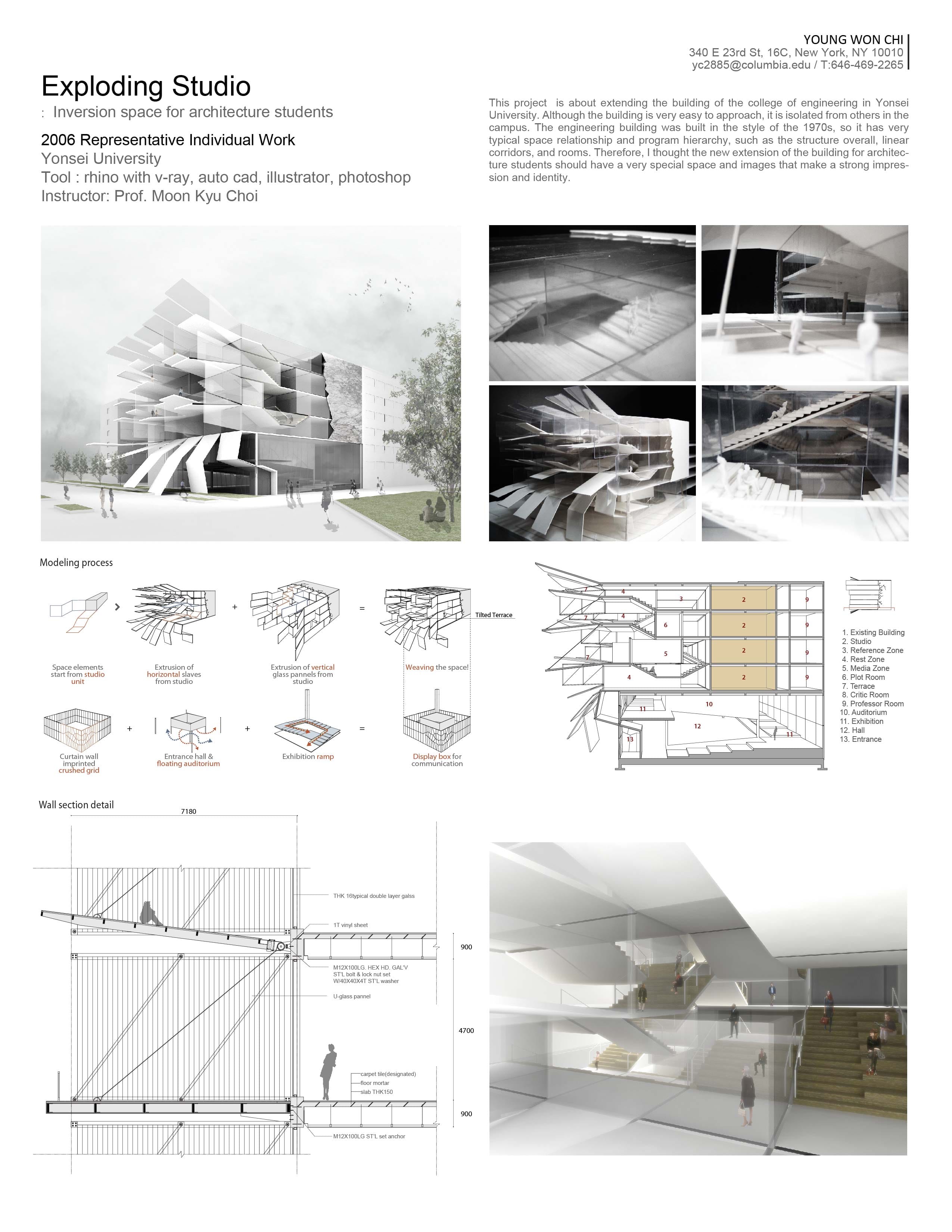 Exploding Studio | Youngwon Chi | Archinect