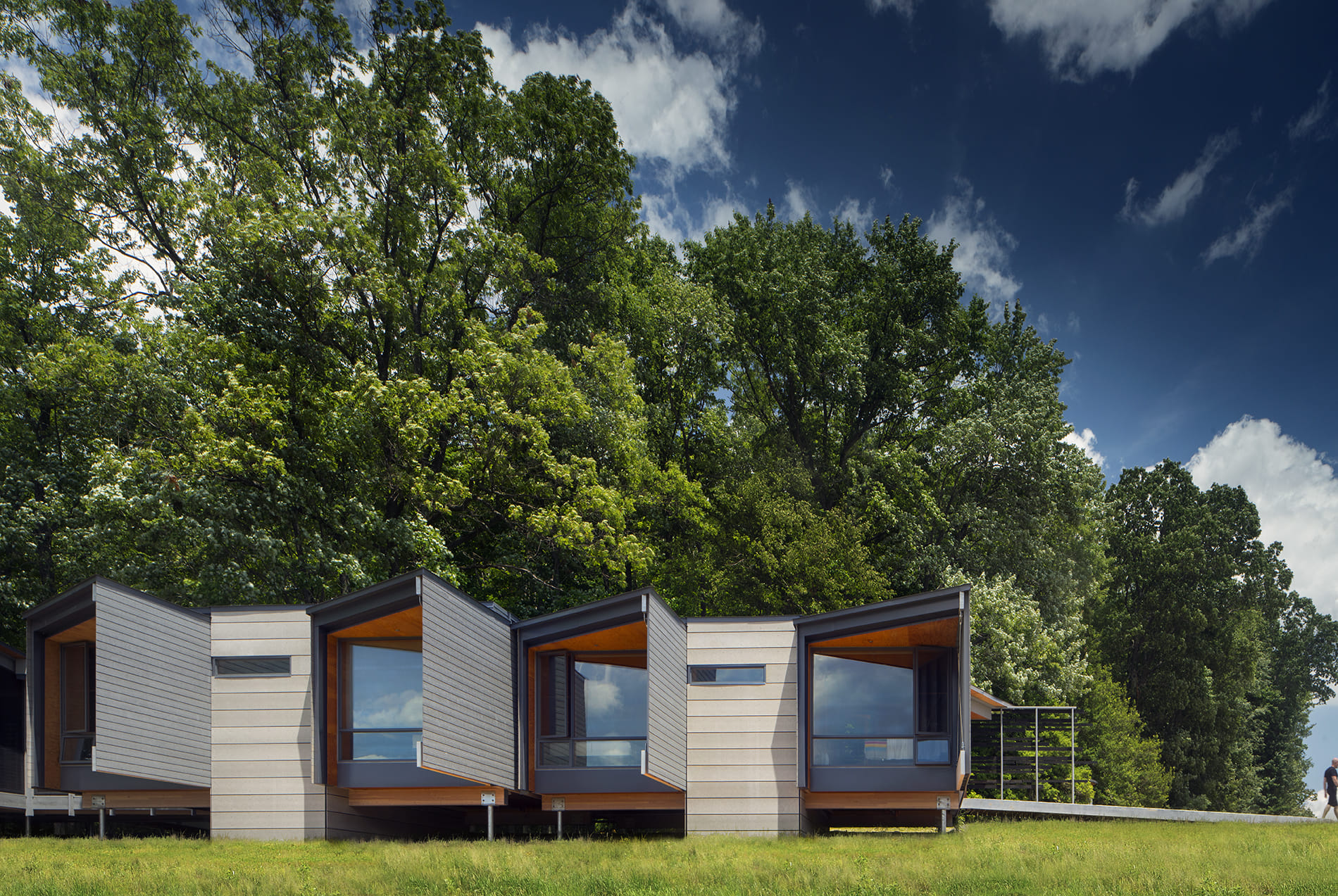 Fallingwater Institute gains 4 spartan yet beautiful dwellings by ...