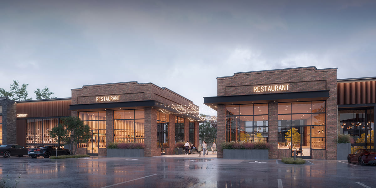 Studio Crossing Phase II - Retail | Modern Out West | Archinect