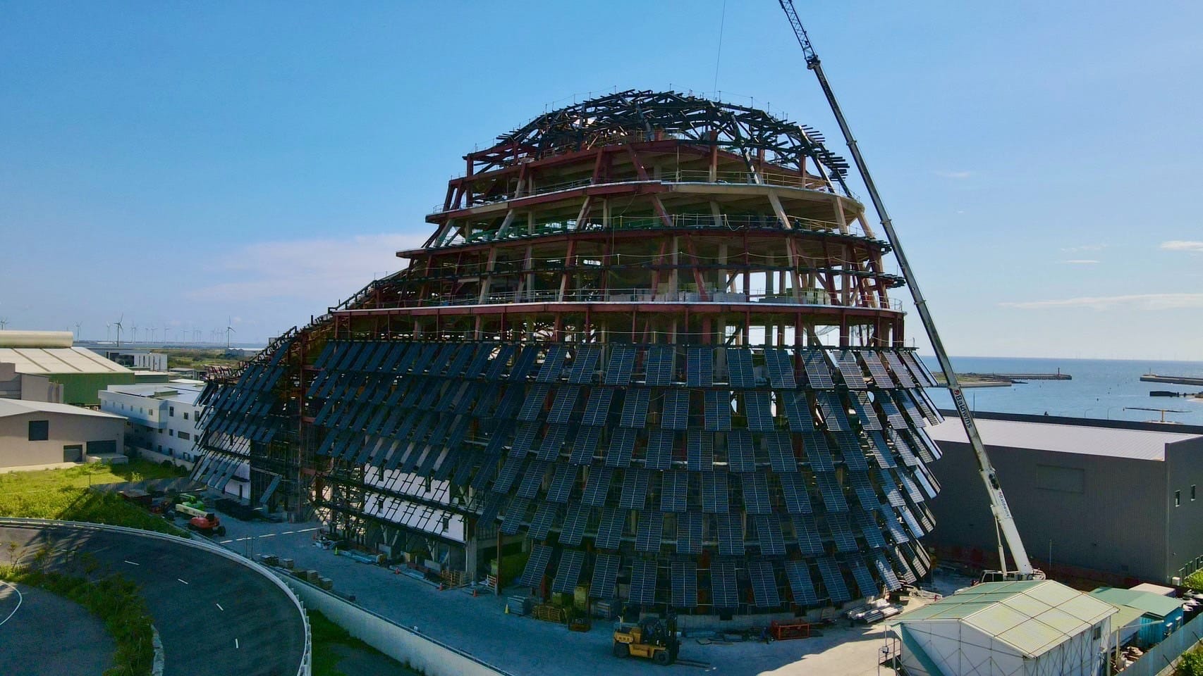 MVRDV’s dome-shaped Sun Rock tops out in Taiwan | News | Archinect